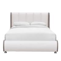 China High Headboard Queen Size Upholstered Bed Frame With Storage Ear Siderails for sale
