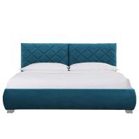 China Optional Color Fabric-Crushed velvet Gas Lift Storage Full size Bed comfortable for sleep CE for sale