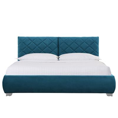 China Optional Color Fabric-Crushed velvet Gas Lift Storage Full size Bed comfortable for sleep CE for sale