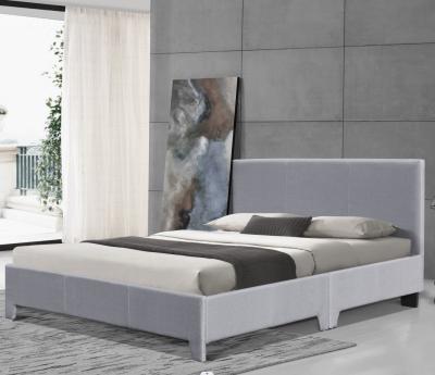 China Double Size Upholstered Platform Bed Frame With Sturdy Wooden Slats OEM ODM for sale