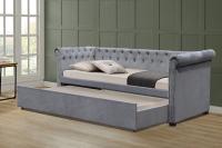 China SUNNY European Upholstered Trundle Daybed Single 90 X 190Cm Plywood Material for sale
