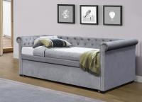 China SUNNY European Upholstered Trundle Daybed Single 90 X 190Cm Plywood Material for sale