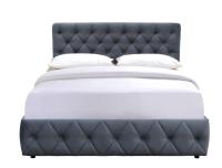 China Plush Velvet Upholstered Ottoman Bed Frame King Size Storage Bed For Bedroom for sale