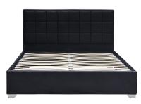 China Black Plush Velvet Upholstered Gas Lift Bed Stain Resistant With Four Metal Feet for sale