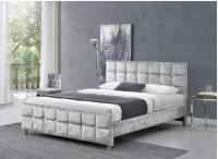 China Crystal Button European Style King Size Bed Frame With Headboard Any Color for sale