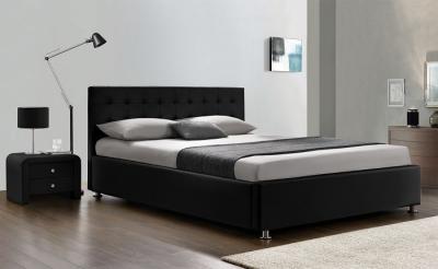 China King Size White Color Fabric Gas Lift Storage Bed EN1725 CE certified for sale