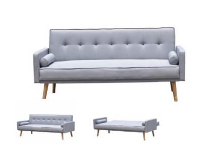 China Modern Grey Fabric Sofa Bed Foldable Reclining Positions Europe Style for sale