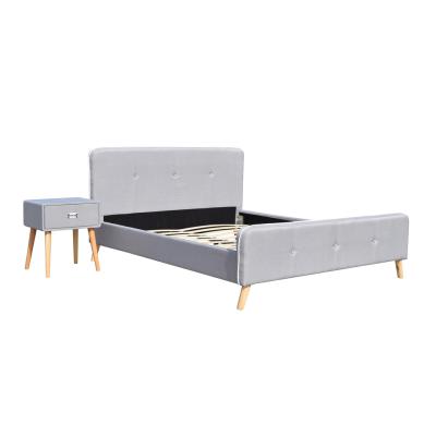 China Oem Low Profile Upholstered Low Bed Frame Customizable for sale