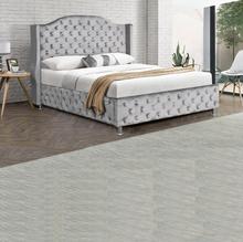 China Fabric Custom Upholstered Bed Frame Foundation With Slats for sale