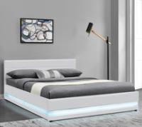 China 28 Slats 500 Lbs White Gas Lift Bed For Space Storage for sale