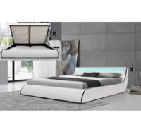 China Oem Design Gas Lift Double Bed Frame With 4 Legs for sale