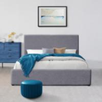 China Linen Oem King Size Ottoman Bed Frame Bedroom Furniture for sale