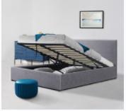China Linen Oem King Size Ottoman Bed Frame Bedroom Furniture for sale