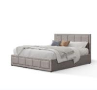China Double Size 4ft6 Upholstered Modern Bed Frame Headboard Lift Up Storage for sale