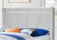 China Easy Assemble Gas Lift Storage Bed With Wing Headboard for sale