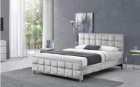 China Oem Plywood Upholstered Fabric Beds Fashion Headboard / Footboard for sale