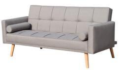 China Grey Fabric Customised Foldable Sofa Bed With Reclining Positions For Maximum Comfort for sale