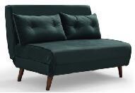 China Durable BSCI Foldable Sofa Bed Single With 4 Wood Feet And High Resilience Foam for sale
