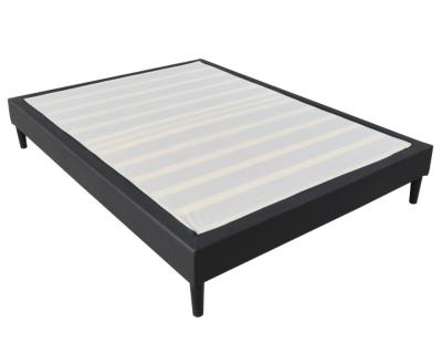 China Simple Design Upholstered Platform Bed Frame Strong Structure 203x152cm for sale