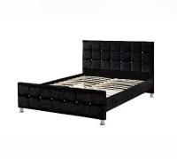 China Bed Frame with Headboard, Sturdy Platform Bed with Wooden Slats Support for sale