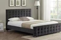 China Bed Frame with Headboard, Sturdy Platform Bed with Wooden Slats Support for sale