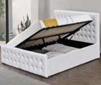 China Upholstered Bed with Gas Lift up Storage, Bed Frame with Storage for sale