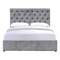 China The Upholstered Bed Frame has special thing about it is that you can store things for sale