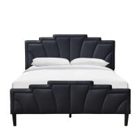 China A very ordinary Upholstered Bed Frame with a distinctive headboard,different from others. for sale