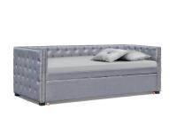 China Upholstered Trundle Daybed Unique Design Advanced Features Affordable Fabric. for sale