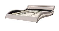 China Modern Style LED Light Leature Upholstered  Bed For Bedroom for sale
