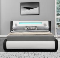China Optional color Soft back Faux Leather  queen Bed comfortable for sleep CE for sale