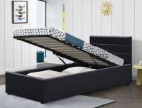China King Size Faux Leather Bed for sale
