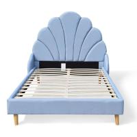 China King Size Linen Upholstered King Bed for sale