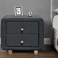 China Linen Fabric Fabric Bedside Table for sale