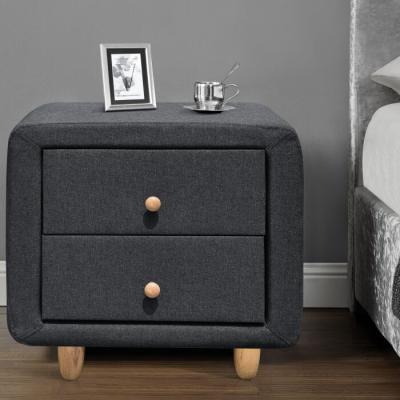 China Linen Fabric Fabric Bedside Table for sale