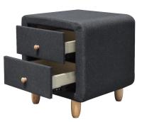China Linen Fabric Fabric Bedside Table for sale