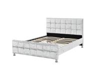 China Crystal Button European Style King Size Bed Frame With Headboard Crushed Velvet Fabric for sale
