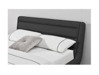 China FSC OEM Black Linen Upholstered Queen Bed Fabric Cover for sale