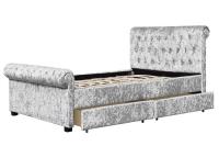 China King size Chesterfield tufted storage  bed with  four drawers for sale