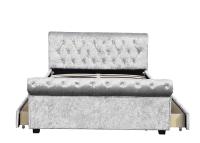 China King size Chesterfield tufted storage  bed with  four drawers for sale