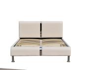China Simple Bedroom Faux Leather Bed CE ROSH BSCI Certification for sale
