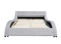 China Harmin Queen Platform LED Upholstered Bed ROSH BSCI Certification for sale