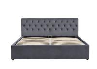 China Plywood Upholstered Tufted Storage Bed for sale