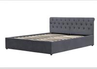 China Plywood Upholstered Tufted Storage Bed for sale