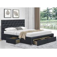 China Queen Size Double Upholstered Ottoman Bed Frame With 4 Drawers OEM ODM for sale