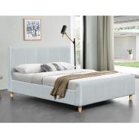 China Stitched Linen Fabric Upholstered Bed Frame Doubel Size EN1725 for sale