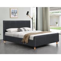 China Stitched Linen Fabric Upholstered Bed Frame Doubel Size EN1725 for sale