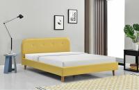 China ODM Tufted Upholstered Queen Platform Bed Modern Simple 140x200Cm for sale