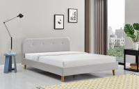 China ODM Tufted Upholstered Queen Platform Bed Modern Simple 140x200Cm for sale