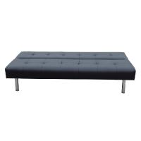 China Convertible Armless, Loveseat Couch,Sleeper Bed,Modern PU Futon Sofa Sofabed for sale